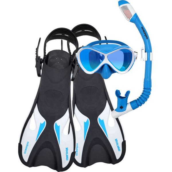 Ocean Pro Woolamai Jr Dry Mask Snorkel & Flipper sets - Fergo's Tackle ...
